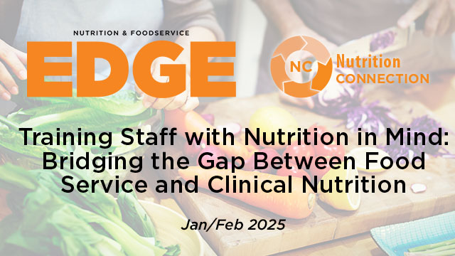 Edge: Training Staff w/ Nutrition in Mind: Bridging the Gap Between ...