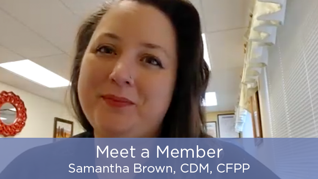 Meet a Member: Samantha Brown, CDM, CFPP – ANFP TV